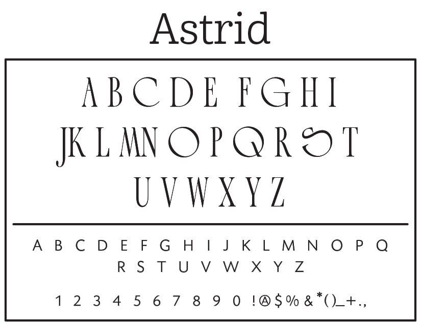 Astrid Return Address Stamp – PSA Essentials