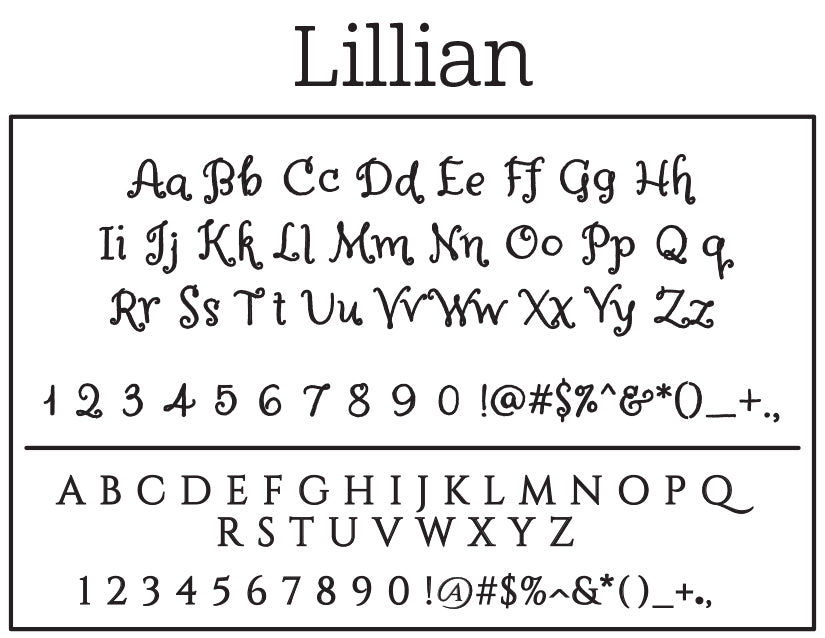 Lillian Return Address Stamp – PSA Essentials