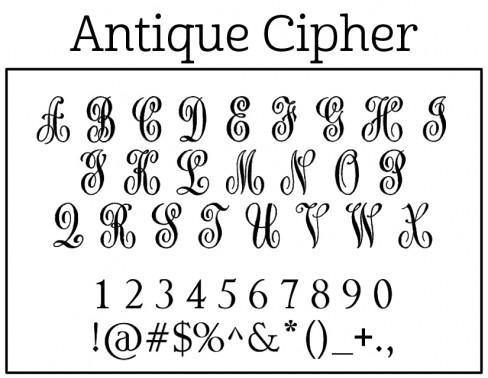 Antique Cipher Monogram Stamp – PSA Essentials