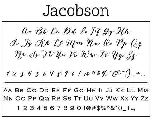 Jacobson Return Address Stamp – PSA Essentials