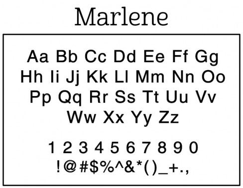Marlene Return Address Stamp – PSA Essentials